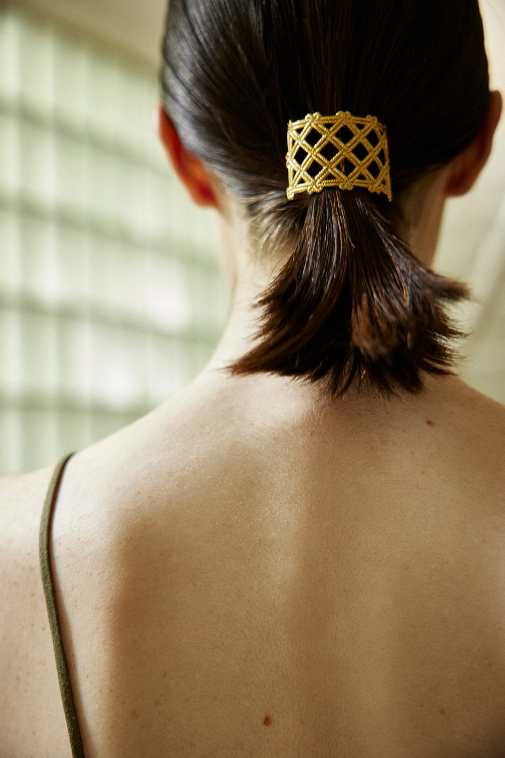 ADER.bijoux（アデルビジュー）｜VINTAGE METAL mesh pony hook – boutique ADER.bijoux